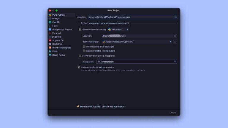 Создание простой игры «Змейка» на Python и Pygame, пошаговая инструкция